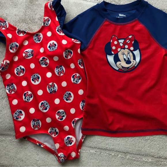Disney | Swim | Swim Set Minnie Mouse Toddler Girls Sizes 2t 3t Or 4t ...